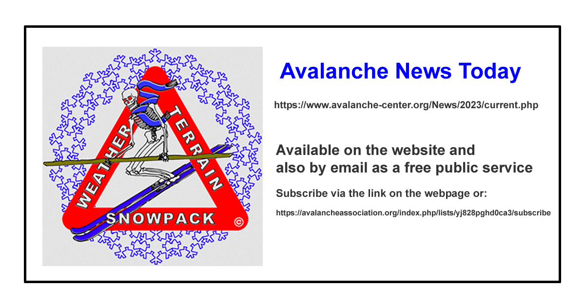 Avalanche News Archive for 2024